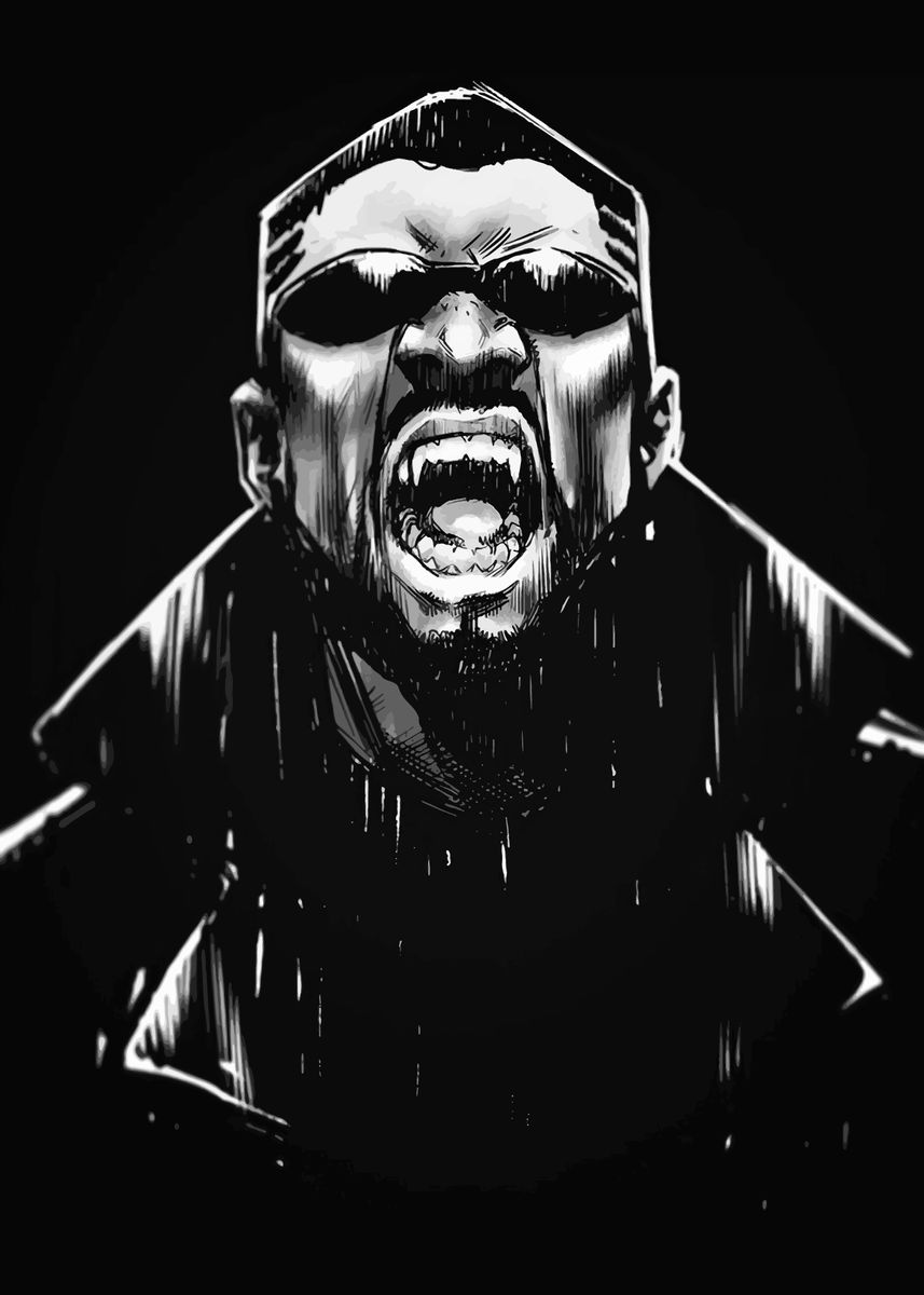 'vampire hunter minimalist' Poster, picture, metal print, paint by ...