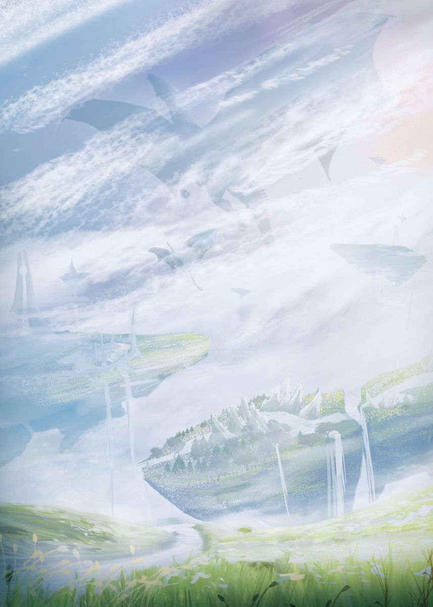 'Cloud 9' Poster, picture, metal print, paint by CamzArt | Displate