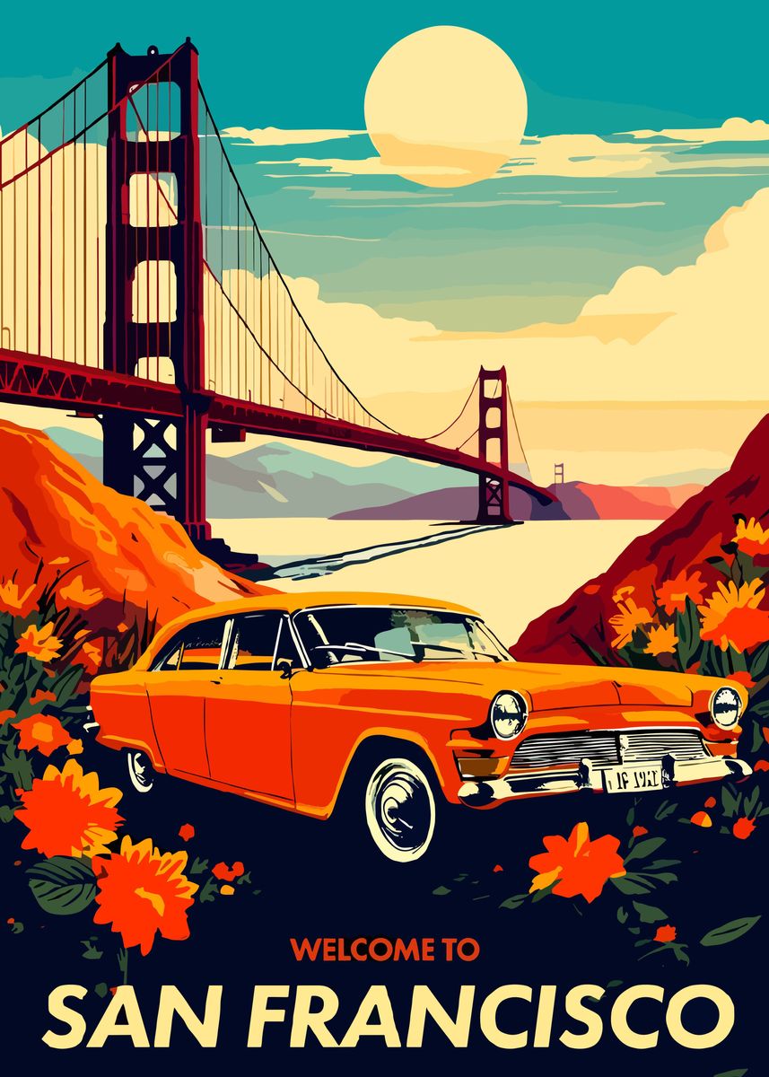 'Travel Nature Vintage' Poster, picture, metal print, paint by Stena ...