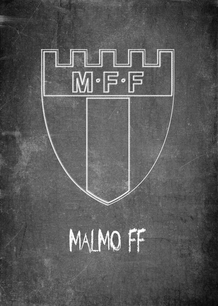 'Malmo FF' Poster, picture, metal print, paint by AD art | Displate