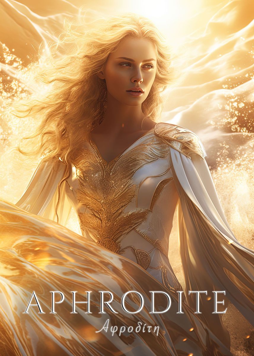 'Aphrodite' Poster, picture, metal print, paint by Youwantit | Displate