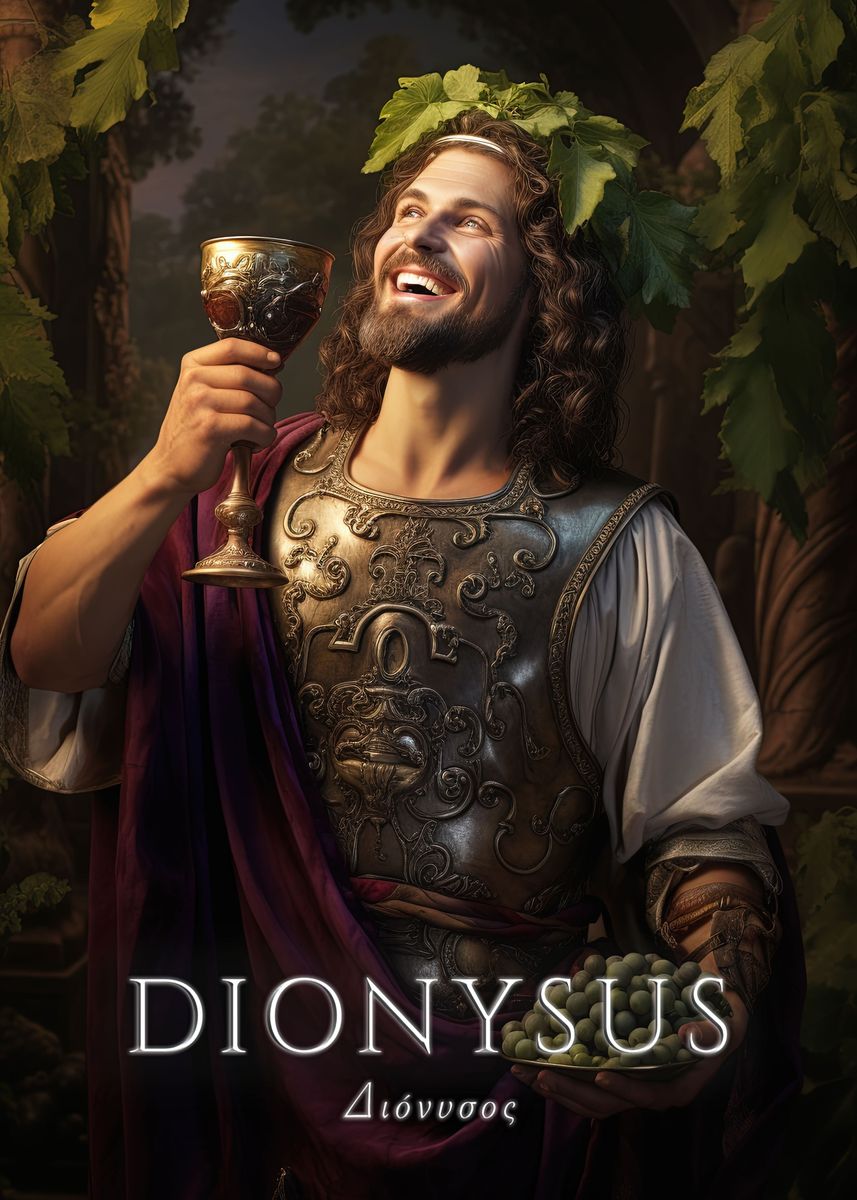 'Dionysus' Poster, picture, metal print, paint by Youwantit | Displate