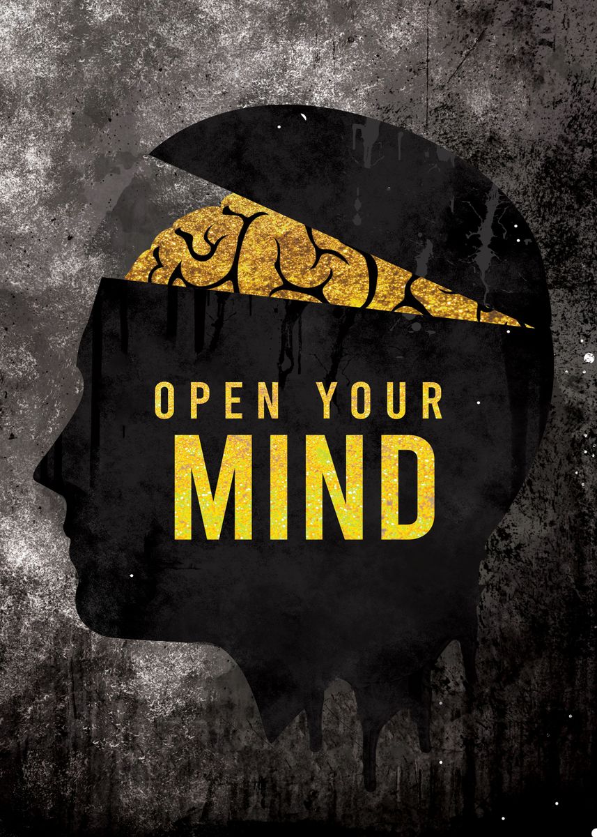 'Open Your Mind' Poster, picture, metal print, paint by Conceptual ...