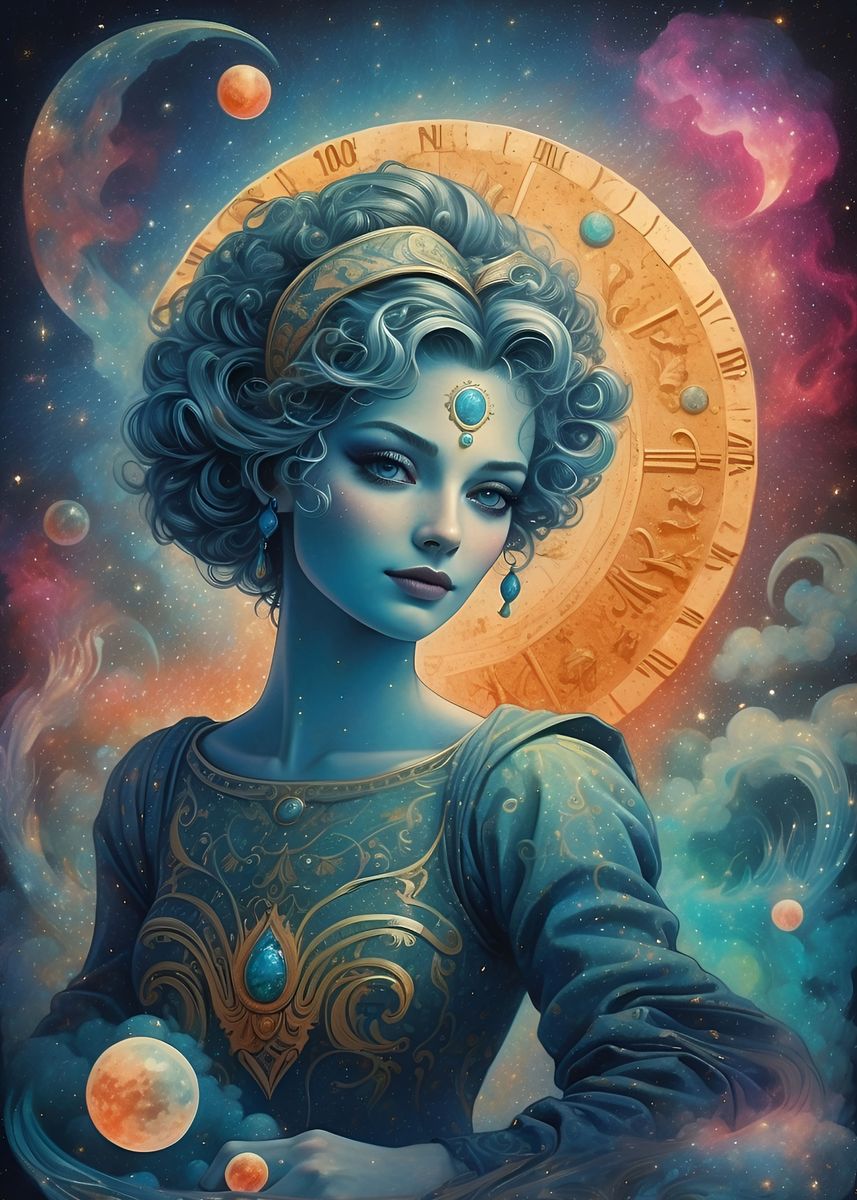 'zodiac astral card' Poster, picture, metal print, paint by Green ...