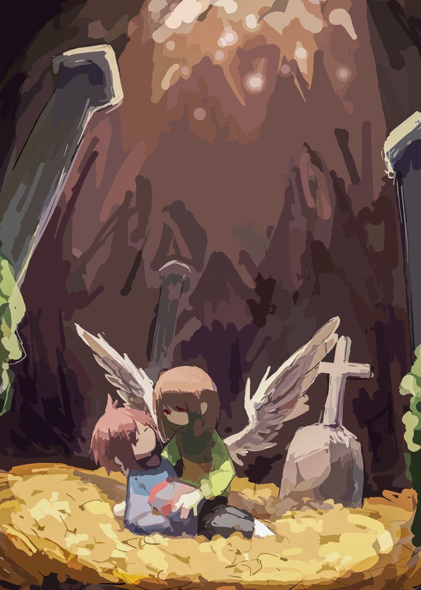 'Undertale game' Poster, picture, metal print, paint by Quinle | Displate