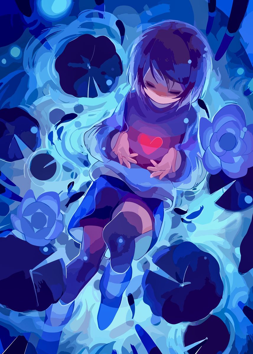 'Undertale game' Poster, picture, metal print, paint by V Styler | Displate