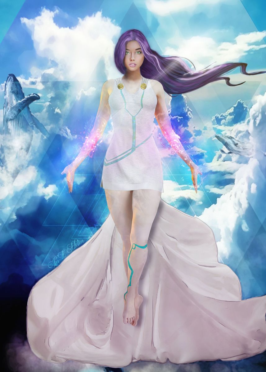 'Overcloud' Poster, picture, metal print, paint by Vin'Z Hélin | Displate