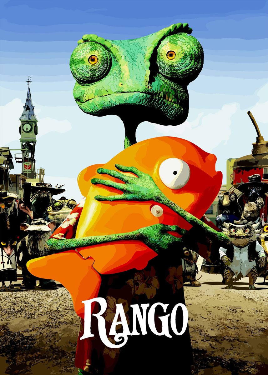 'Rango' Poster, picture, metal print, paint by Dickie77 | Displate