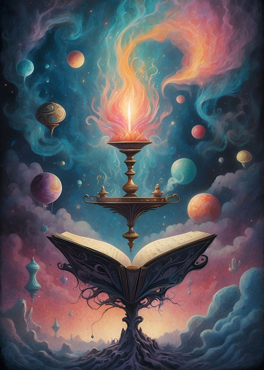 ' illustration astral card' Poster, picture, metal print, paint by ...