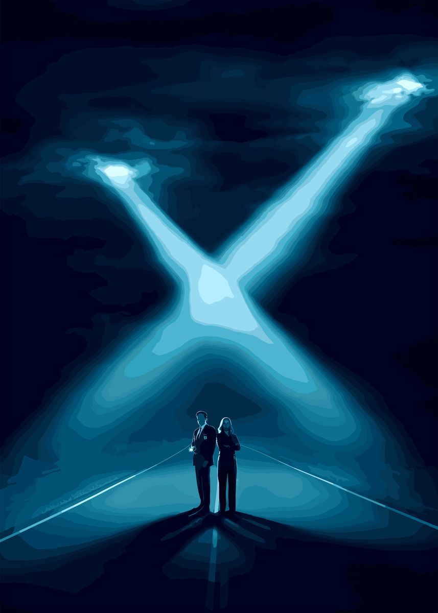 'The x files' Poster, picture, metal print, paint by Dickie77 | Displate