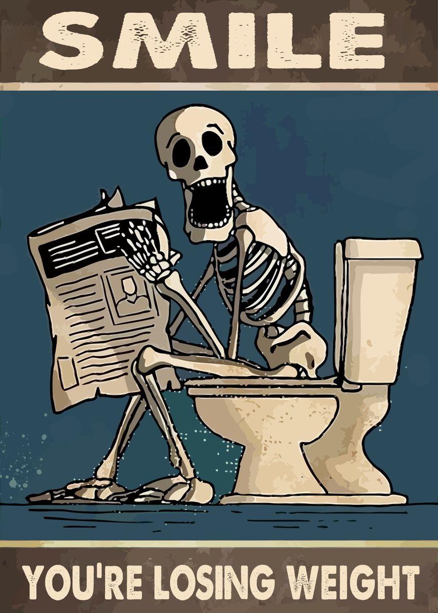 'You are Losing Weight ' Poster, picture, metal print, paint by Metal ...