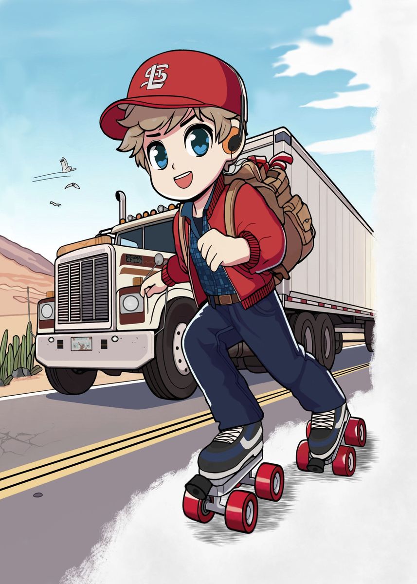 'Roscoe' Poster, picture, metal print, paint by KyomaArt | Displate