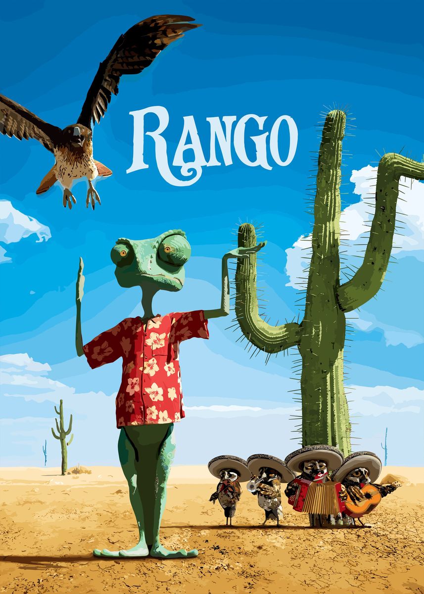'Rango' Poster, picture, metal print, paint by Dickie77 | Displate