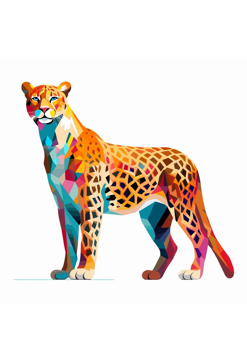 'Animal Pop Art' Poster, picture, metal print, paint by Ray Faye | Displate