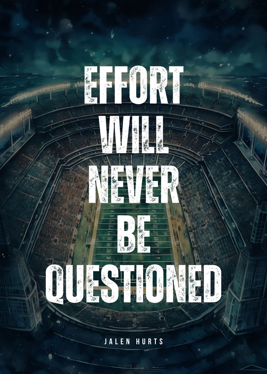 'American Football Quote' Poster, picture, metal print, paint by ...