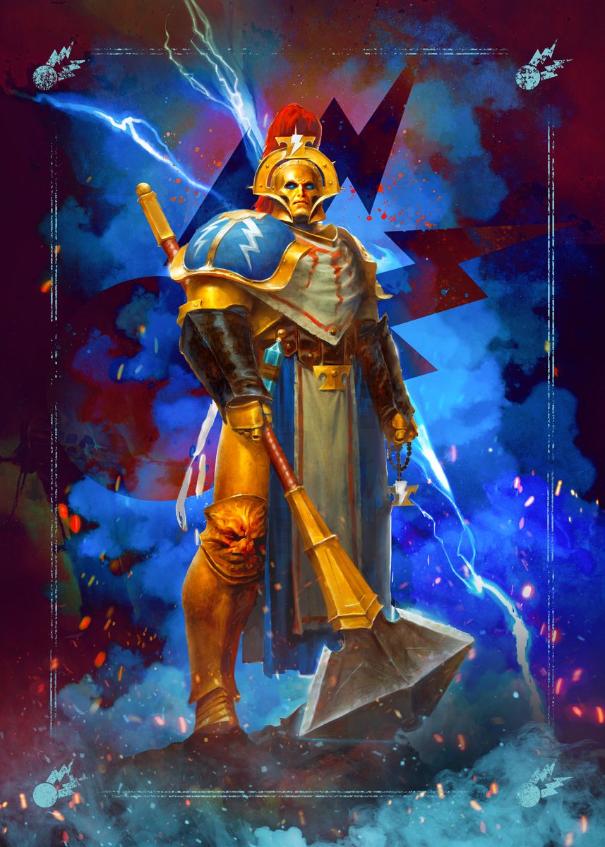 'Stormcast Sequitor 2' Poster, picture, metal print, paint by Warhammer ...