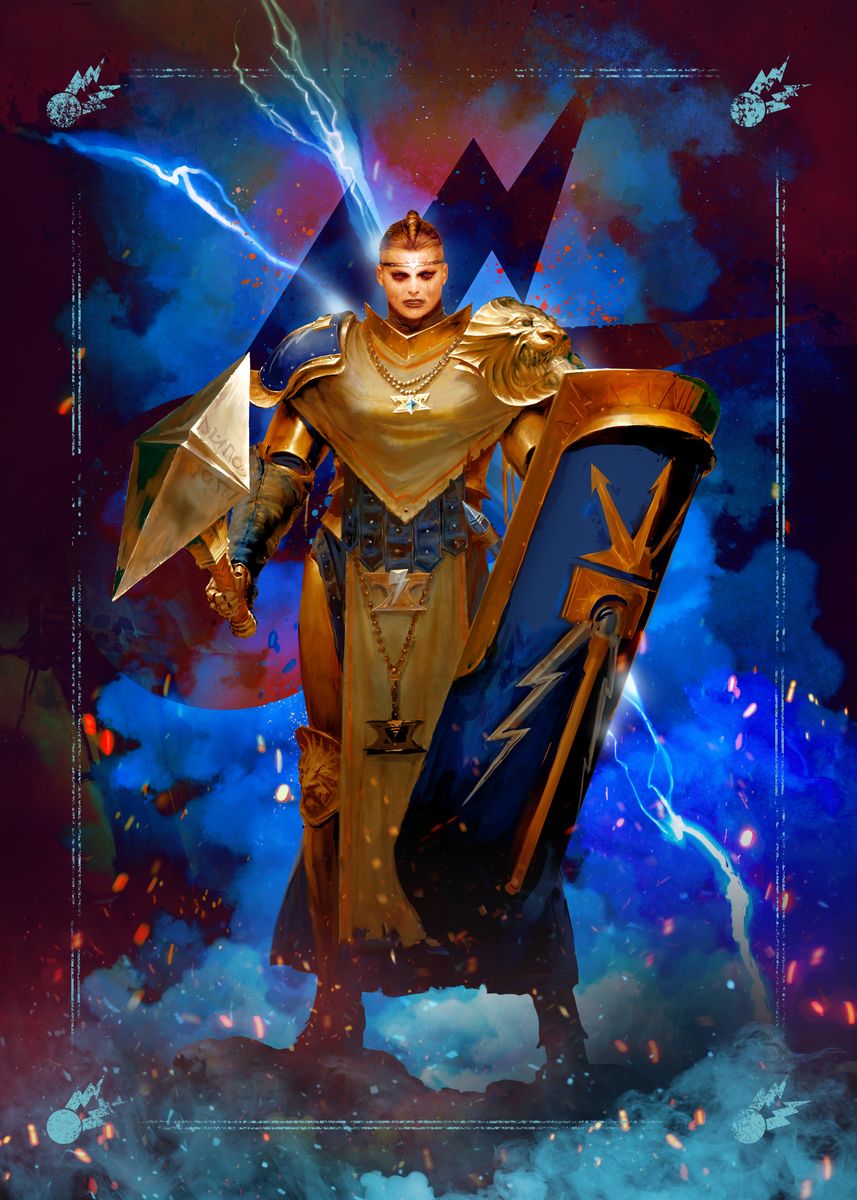 'Stormcast Sequitor 1' Poster, picture, metal print, paint by Warhammer ...