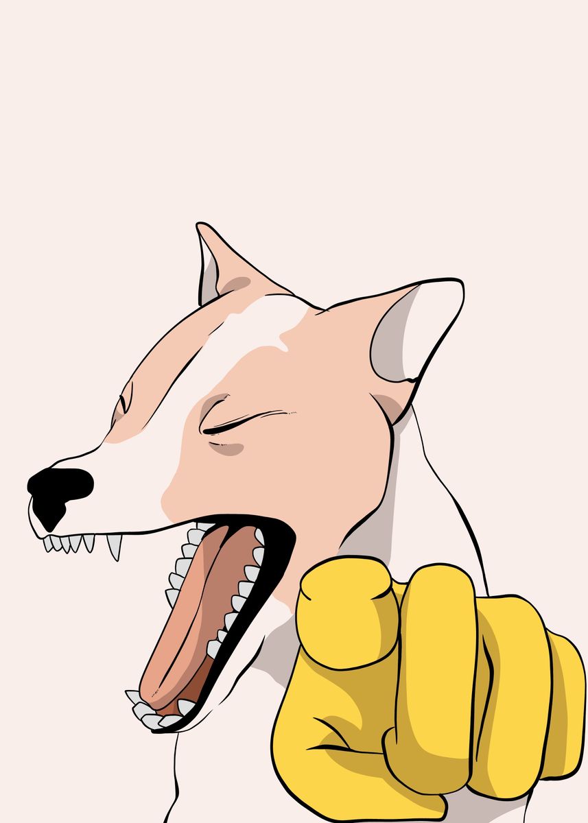 'dog meme' Poster, picture, metal print, paint by eunoia | Displate