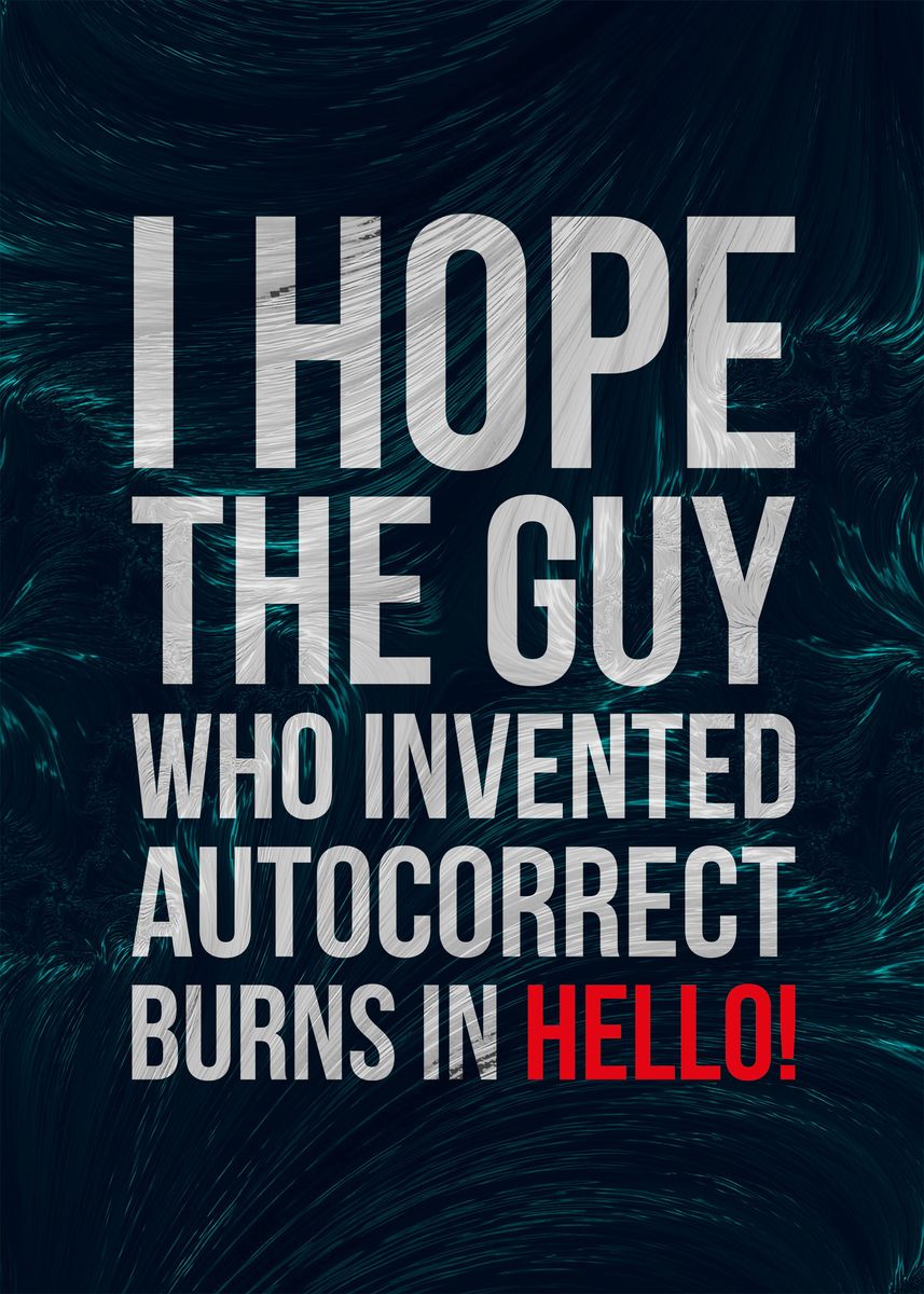 'Funny Quote' Poster, picture, metal print, paint by Arturo Vivo | Displate