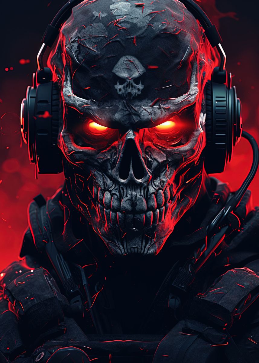 'Futuristic Ghost Soldier' Poster, picture, metal print, paint by Senja ...