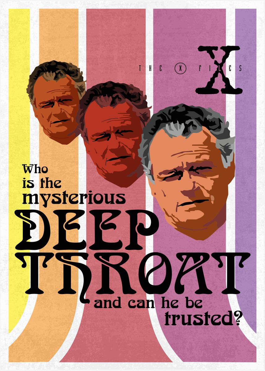 'The X Files Deep Throat' Poster, picture, metal print, paint by 18 ...