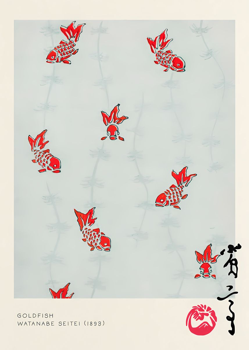 'Goldfish' Poster, picture, metal print, paint by Executive Clubs ...