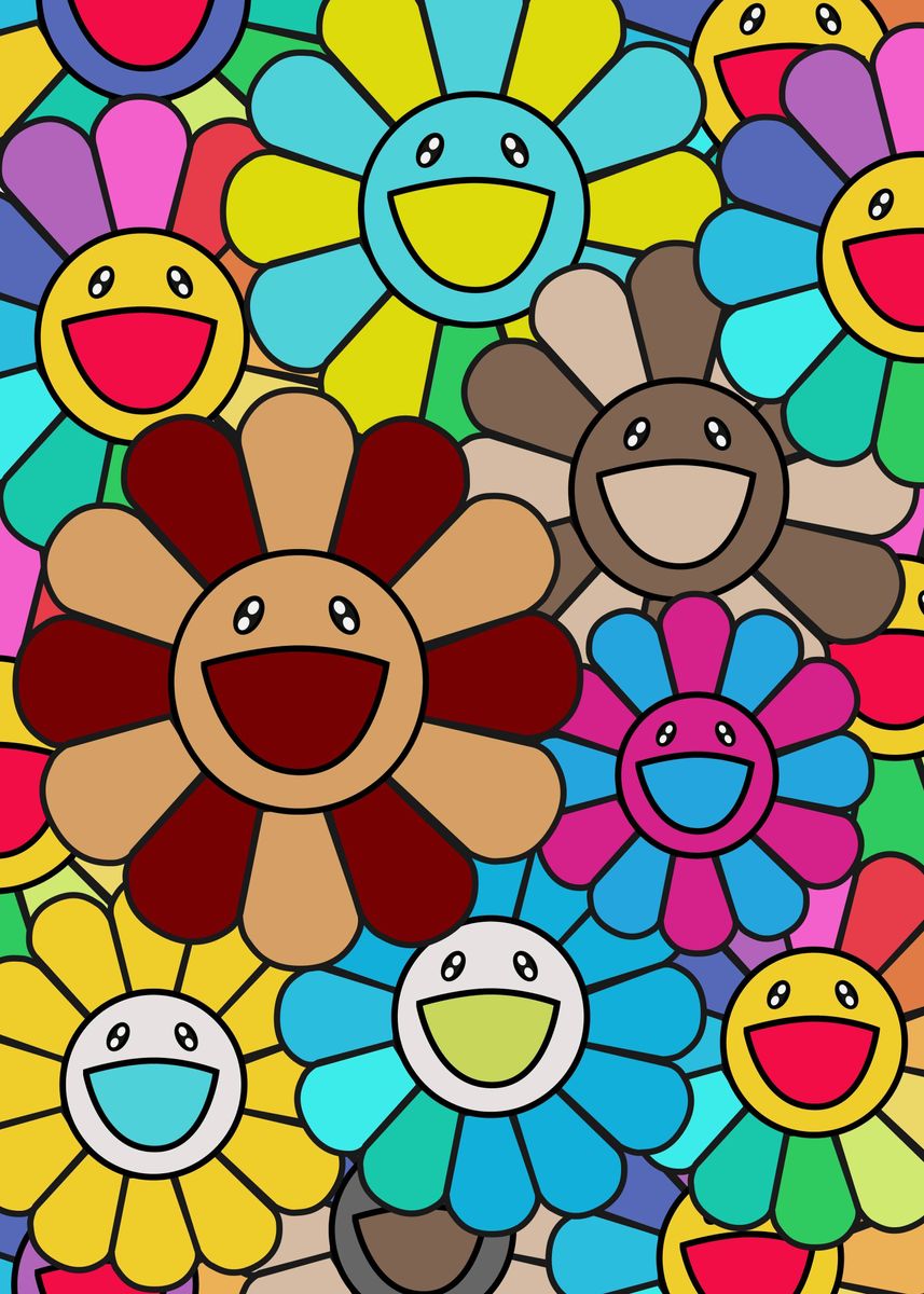 'hype flower' Poster, picture, metal print, paint by Biopic Studio ...