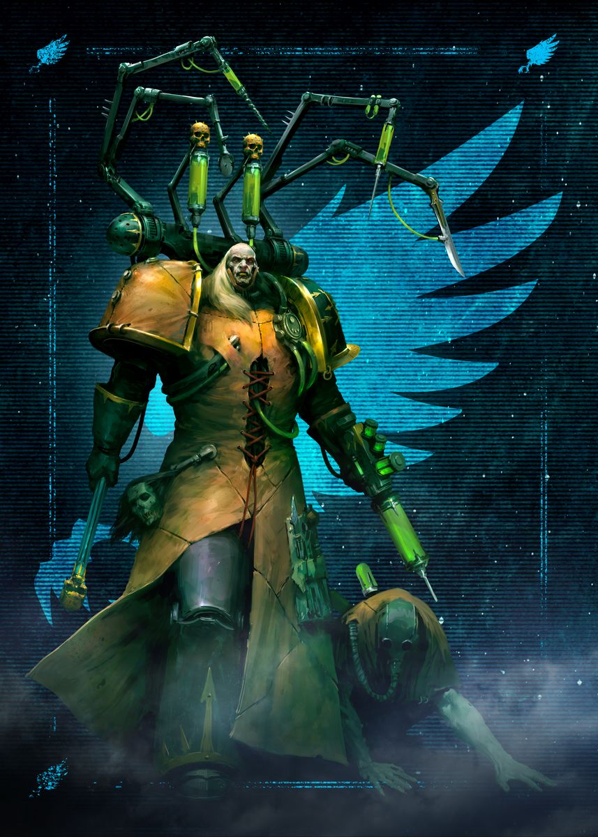 'Fabius Bile' Poster, picture, metal print, paint by Warhammer | Displate