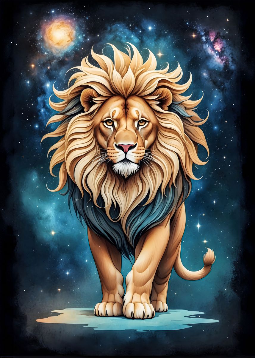 'Whimsical Astral Card' Poster, picture, metal print, paint by ...