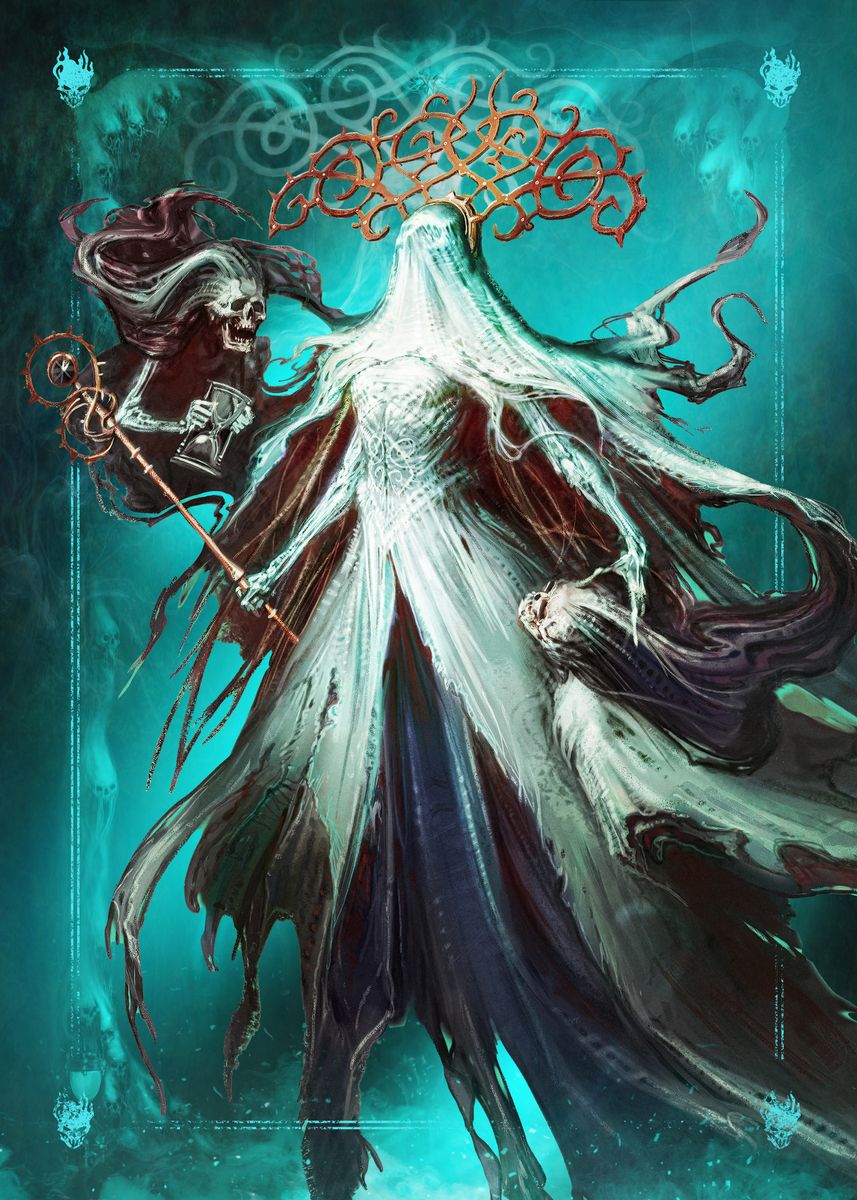 'Lady Olynder' Poster, picture, metal print, paint by Warhammer | Displate