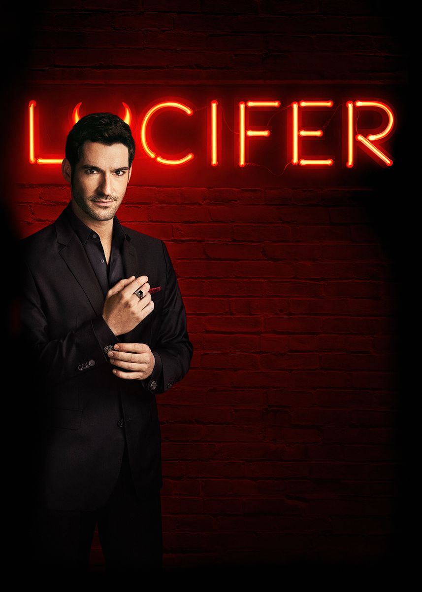 'Lucifer' Poster, picture, metal print, paint by DC Comics | Displate