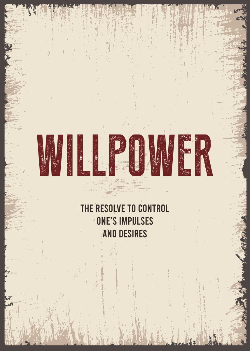 'will power' Poster, picture, metal print, paint by Trending Awesome ...