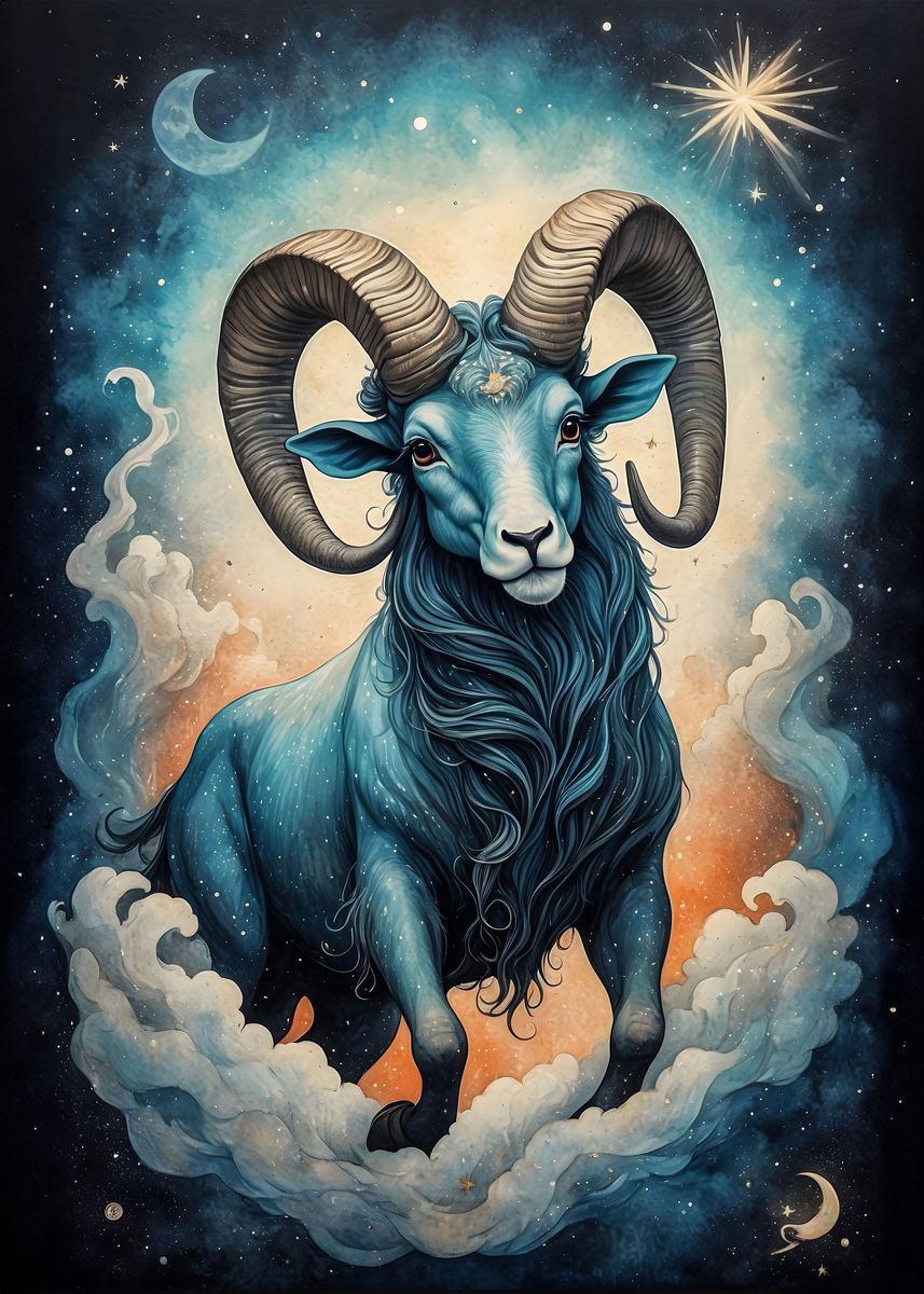 'Whimsical Astral Card' Poster, picture, metal print, paint by ...