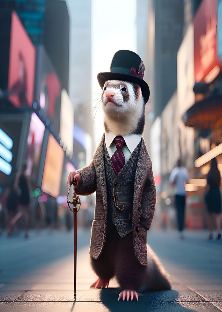 ' Distinguished Gentleman' Poster by Operator Viking | Displate