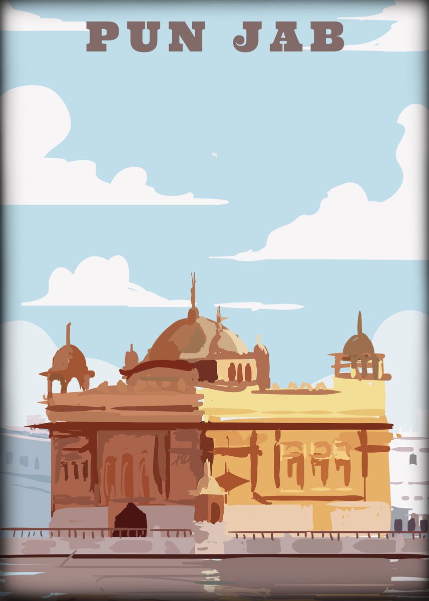 'India Pun jab' Poster, picture, metal print, paint by Kaye Whitesel ...