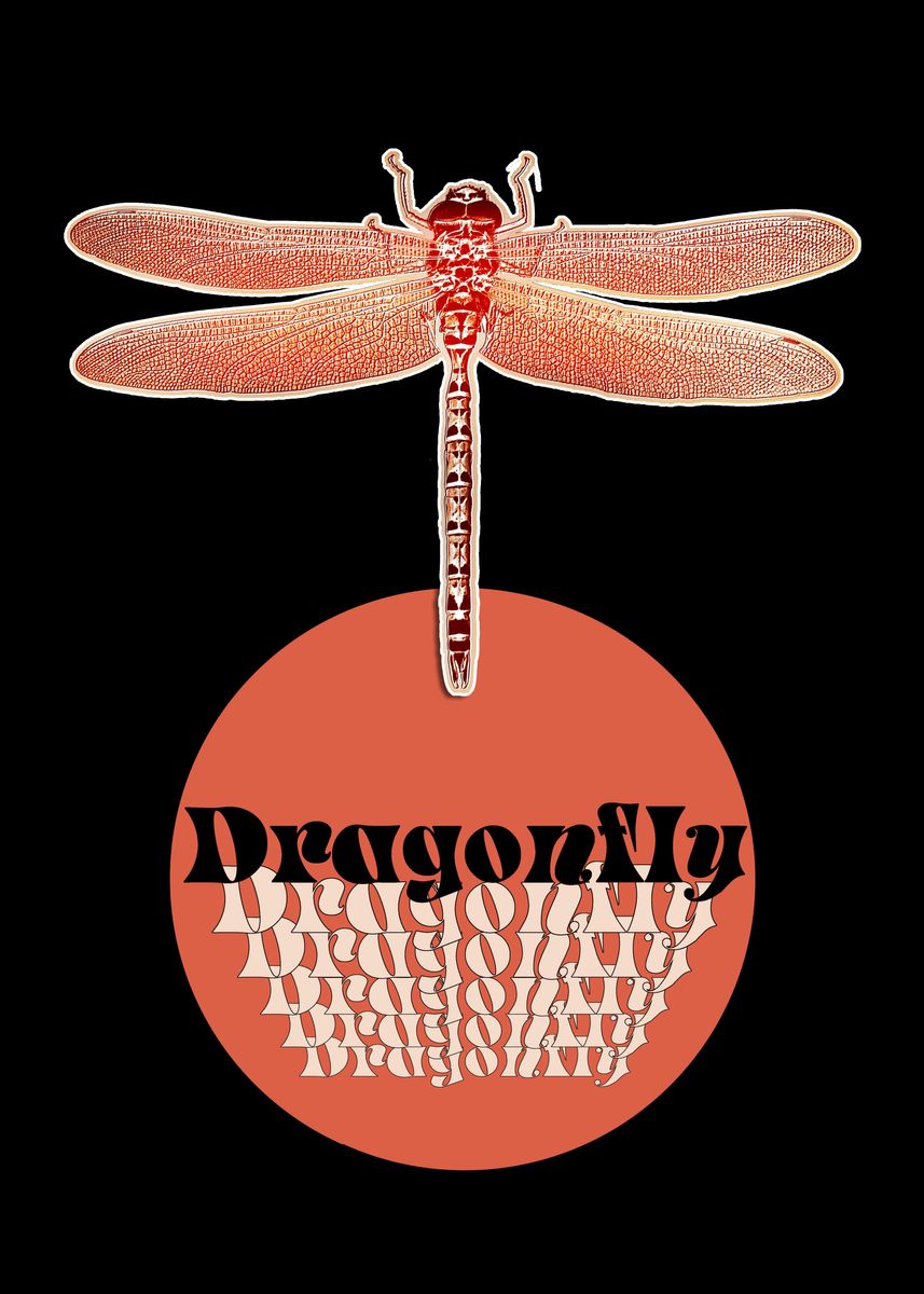 'Dragonfly' Poster, picture, metal print, paint by Leopold Brix | Displate