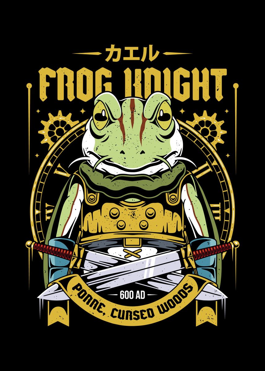 'Glenn Frog Chrono Trigger' Poster, picture, metal print, paint by ...