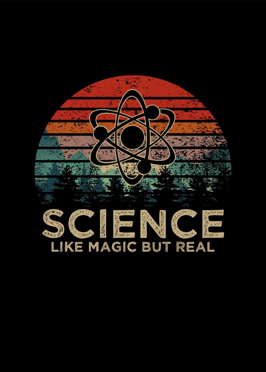 'science is like magic' Poster, picture, metal print, paint by Yacoub ...