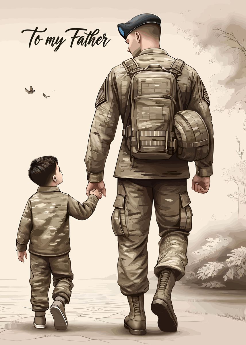 'To my father' Poster, picture, metal print, paint by Priscilla Gerlach ...