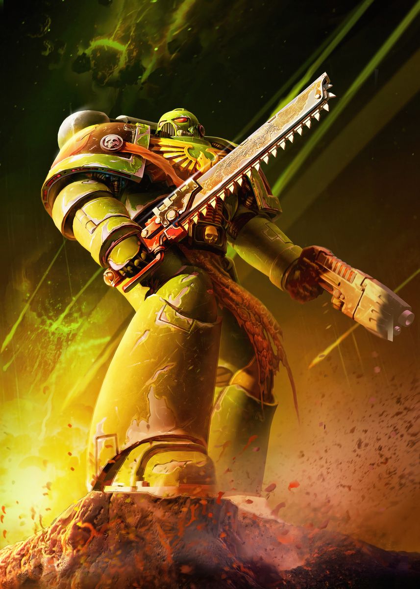 'Salamander' Poster, picture, metal print, paint by Warhammer | Displate