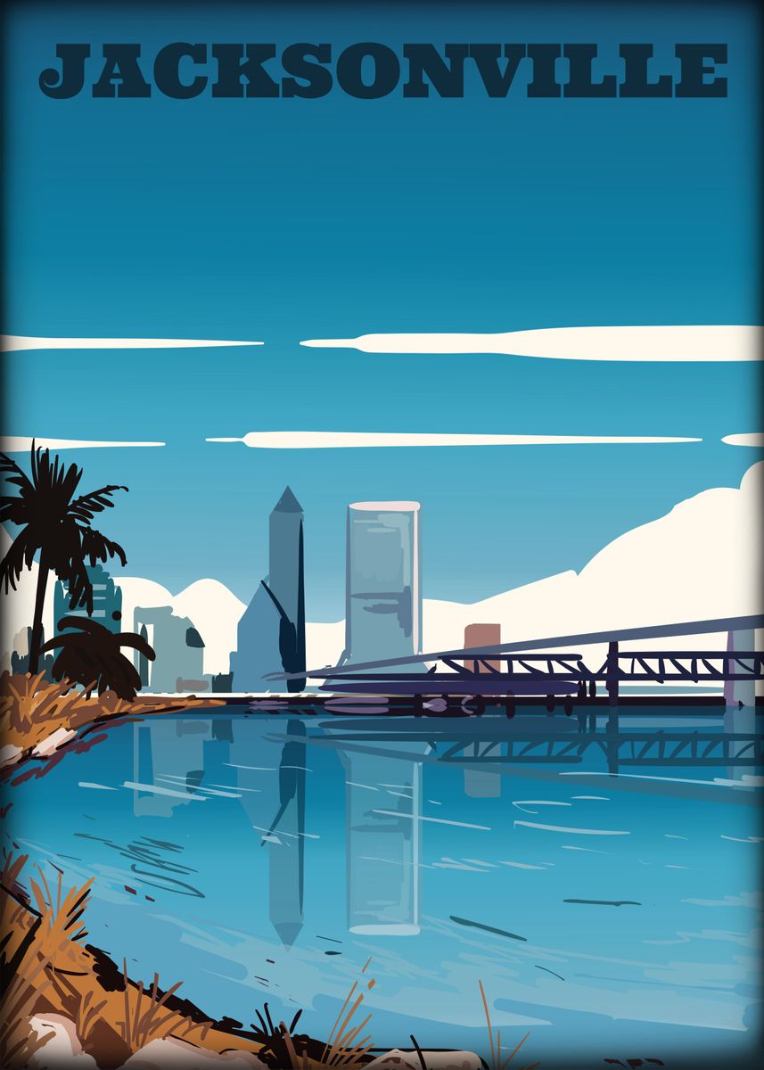 'Jacksonville' Poster, picture, metal print, paint by Kaye Whitesel ...