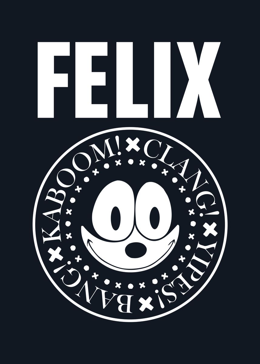 'Felix the Cat Kaboom' Poster, picture, metal print, paint by Felix the ...