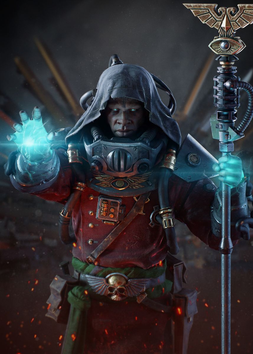 'Psyker' Poster, picture, metal print, paint by Warhammer | Displate