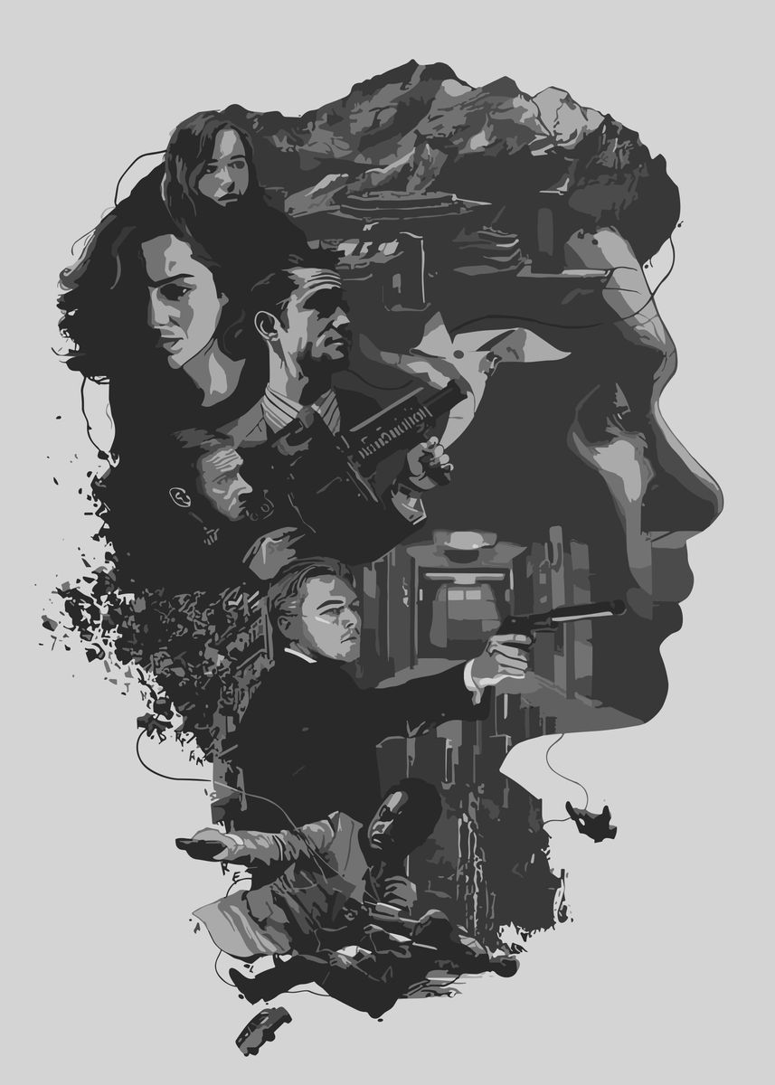 'inception' Poster, picture, metal print, paint by Havana Junky | Displate