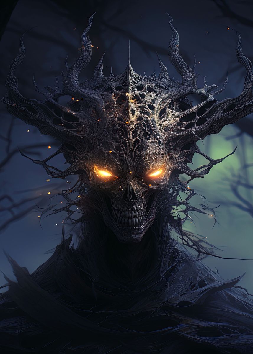 'Evil Spirit' Poster, picture, metal print, paint by GLITCHED ART ...