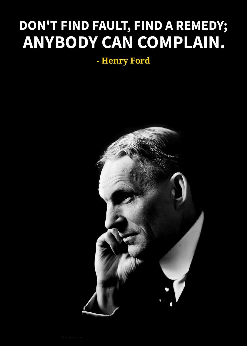 'Henry Ford quotes ' Poster, picture, metal print, paint by Yoshhhh ...