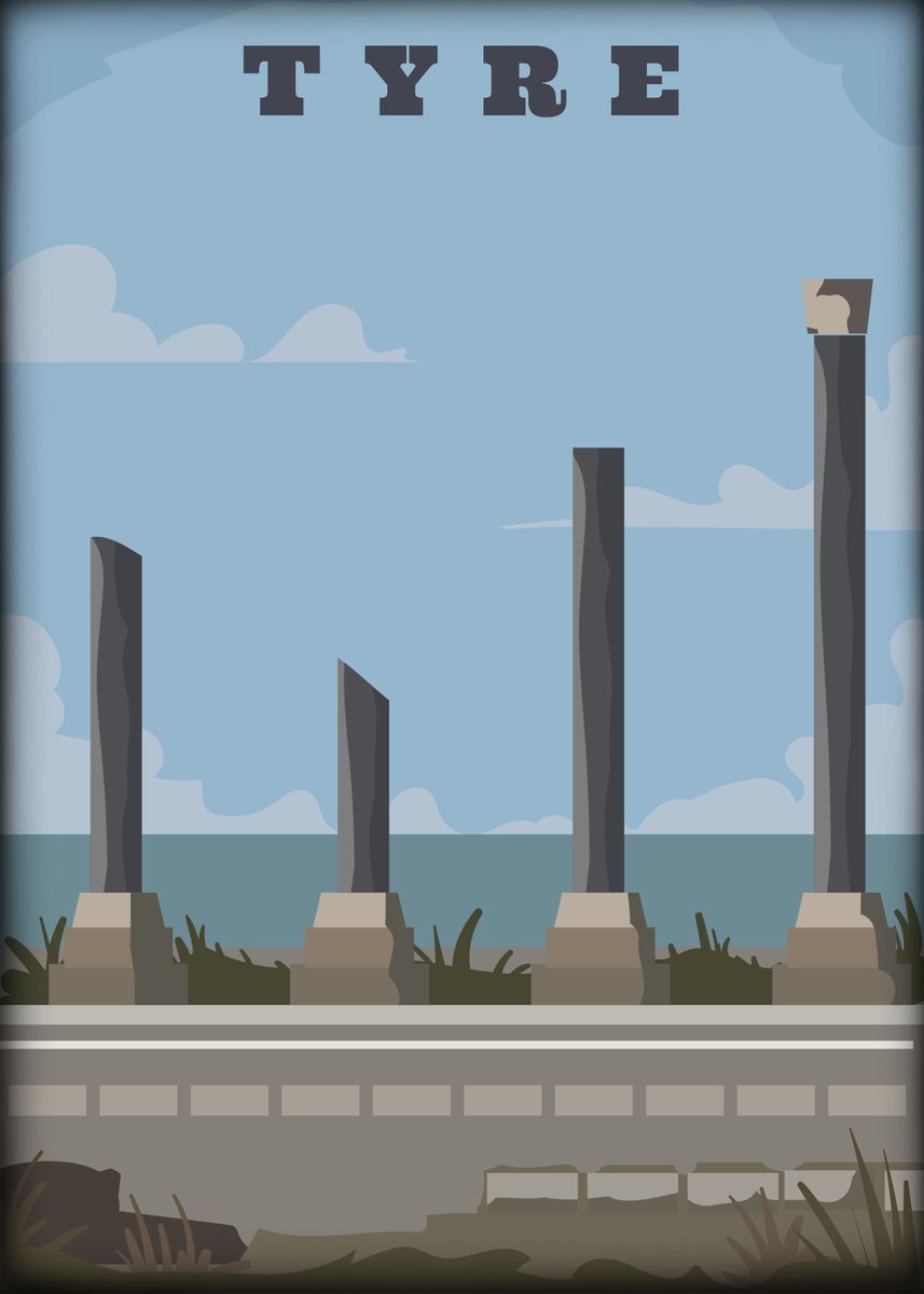 'Tyre' Poster, picture, metal print, paint by Kaye Whitesel | Displate