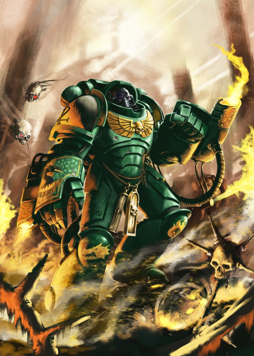 'Salamander Aggressor' Poster, picture, metal print, paint by Warhammer ...