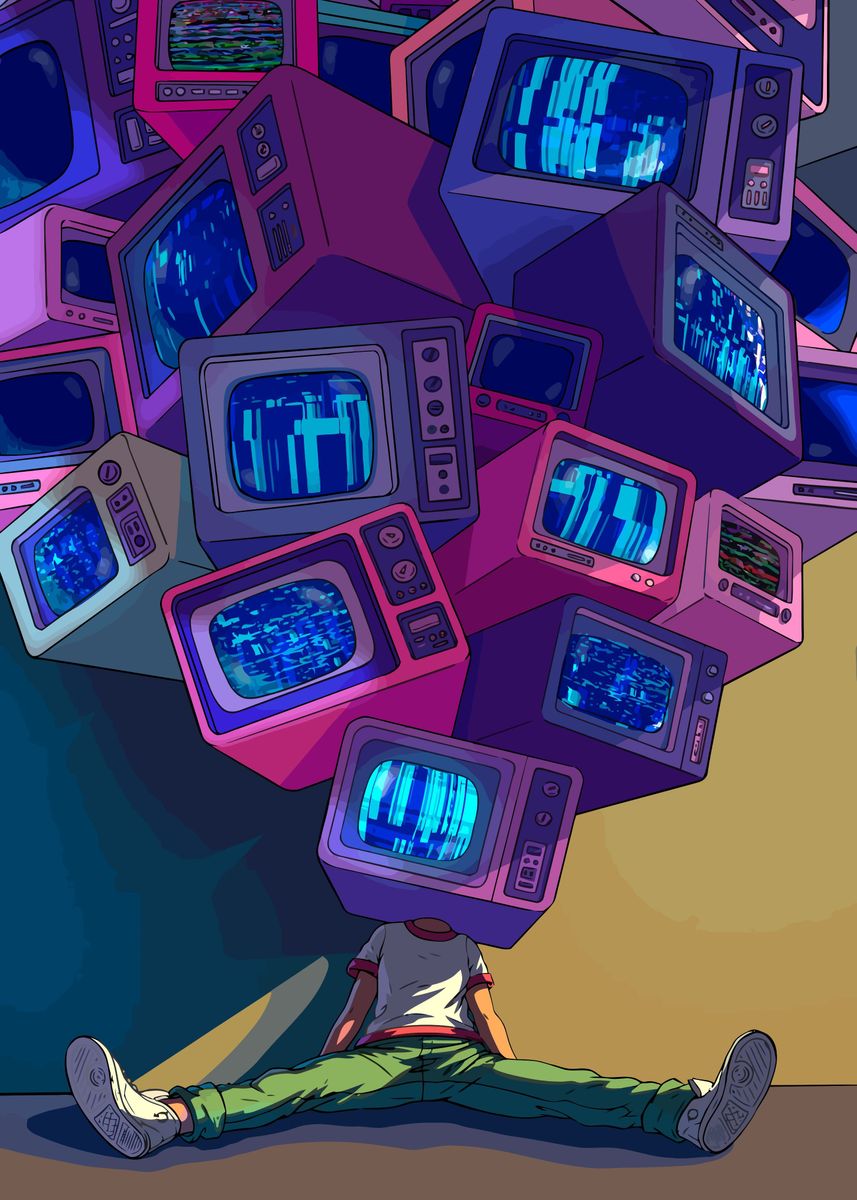 'Insomnia' Poster, picture, metal print, paint by Luxuri Store | Displate