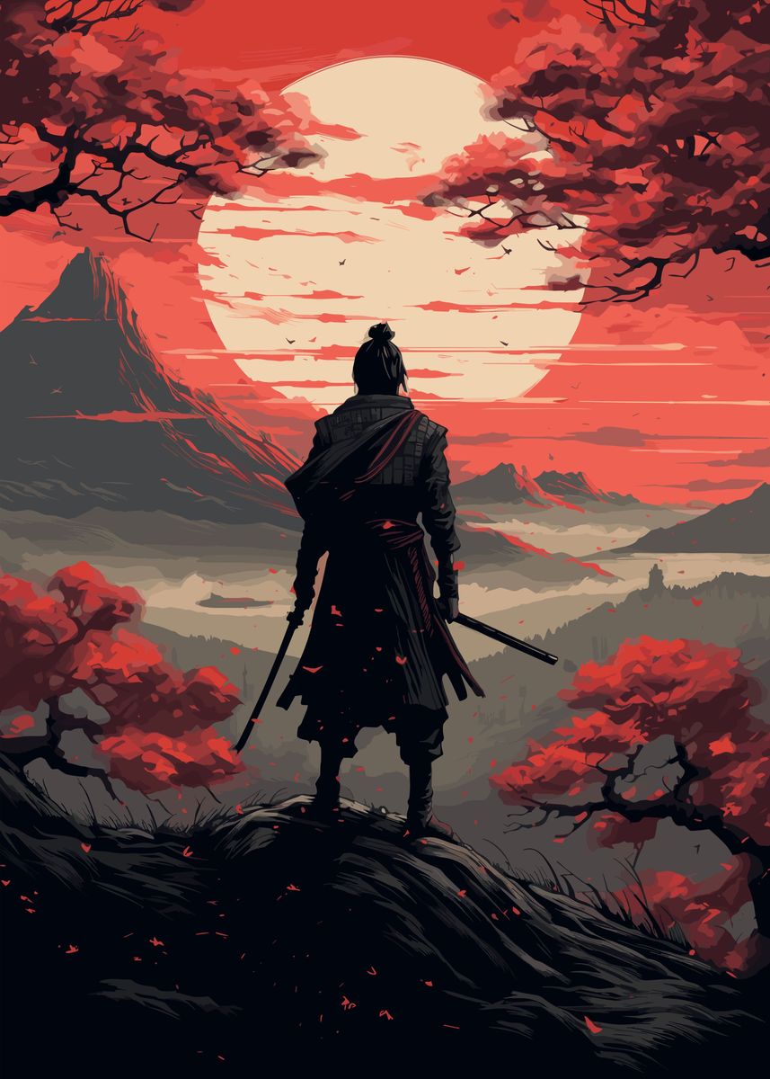 'Samurai Fighter' Poster, picture, metal print, paint by SuperNova ...